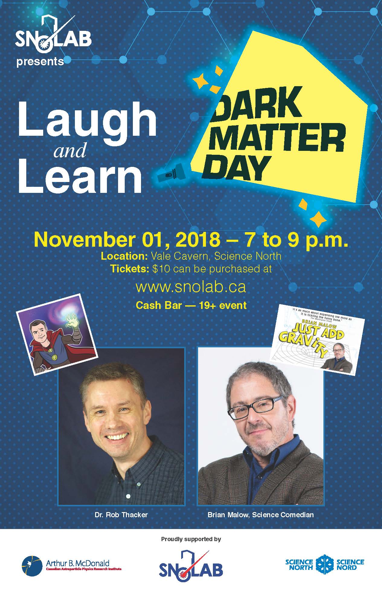 Wrap up Dark Matter Days with a Science Comedy Show! | SNOLAB